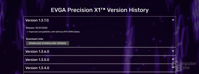 EVGA Precision X1: Tool unterstützt die GeForce RTX 4090, der ...