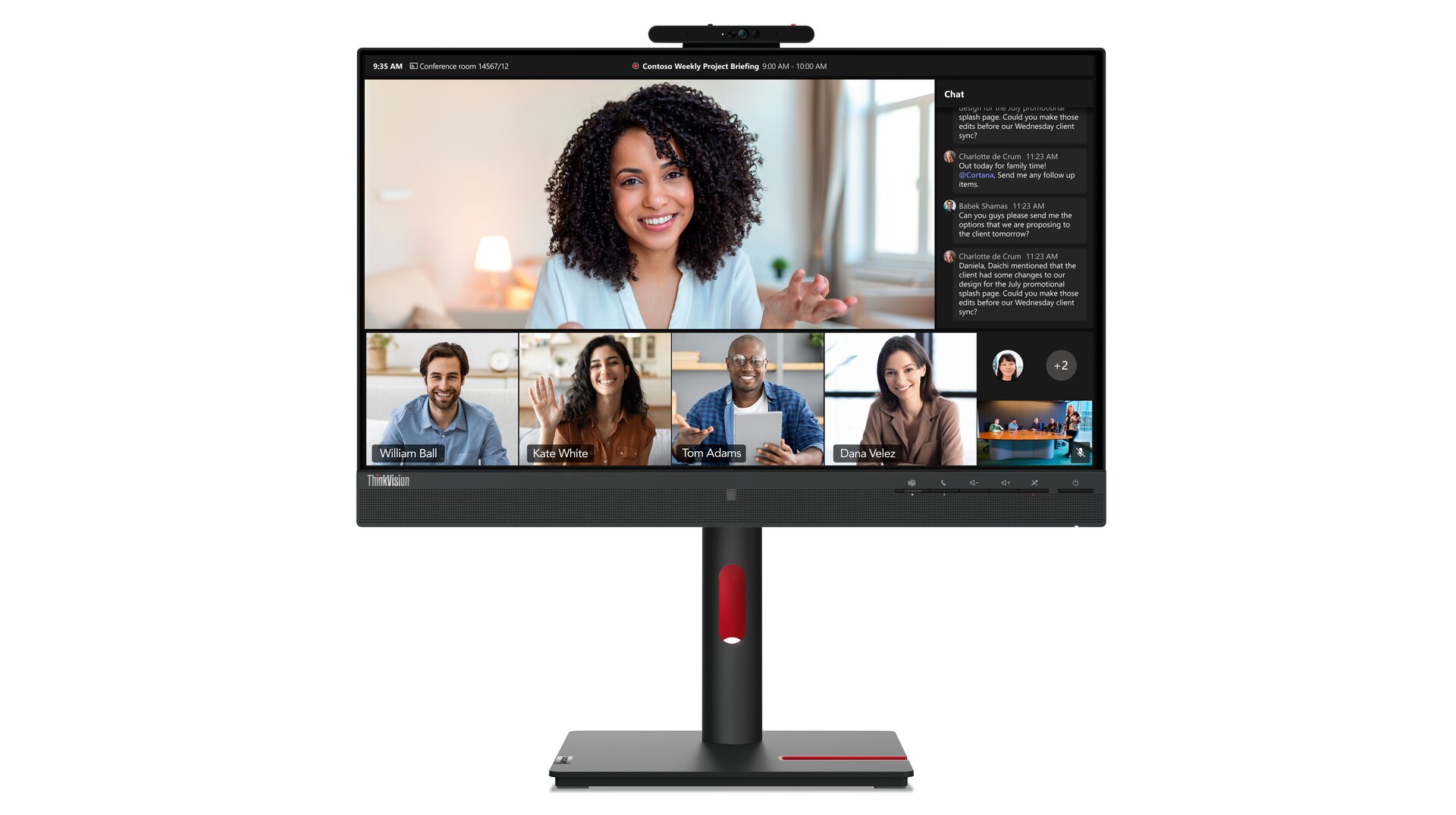 ThinkVision VoIP: Lenovo rüstet IPS-Monitore für Videokonferenzen ...