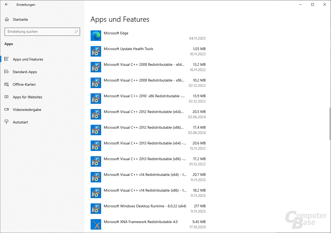 Visual C++ Redistributable Runtimes Download - ComputerBase