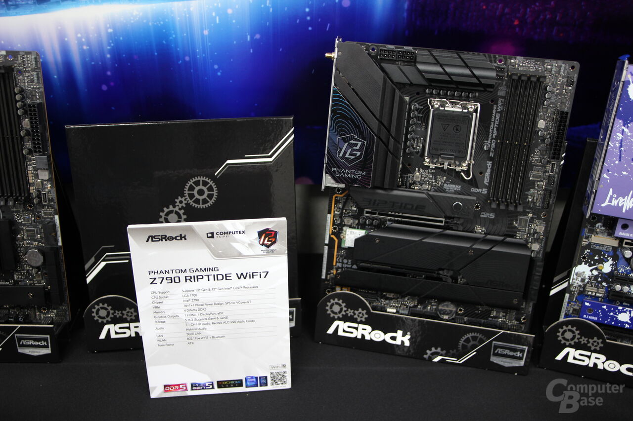 ASRock-Mainboards: Z790 Nova WiFi7 mit 6 M.2 trifft auf schlichtere ...