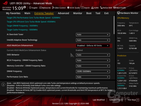 Intel Core i9-14900KS im Test - ComputerBase