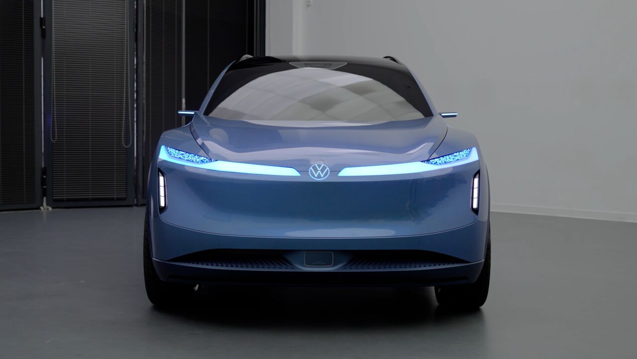 VW ID. Code: Neues Design für SUV mit Display-Fenstern und RGB-Augen ...