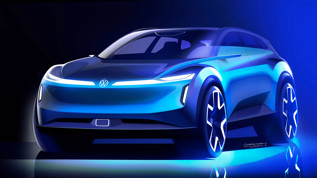 VW ID. Code: Neues Design für SUV mit Display-Fenstern und RGB-Augen ...