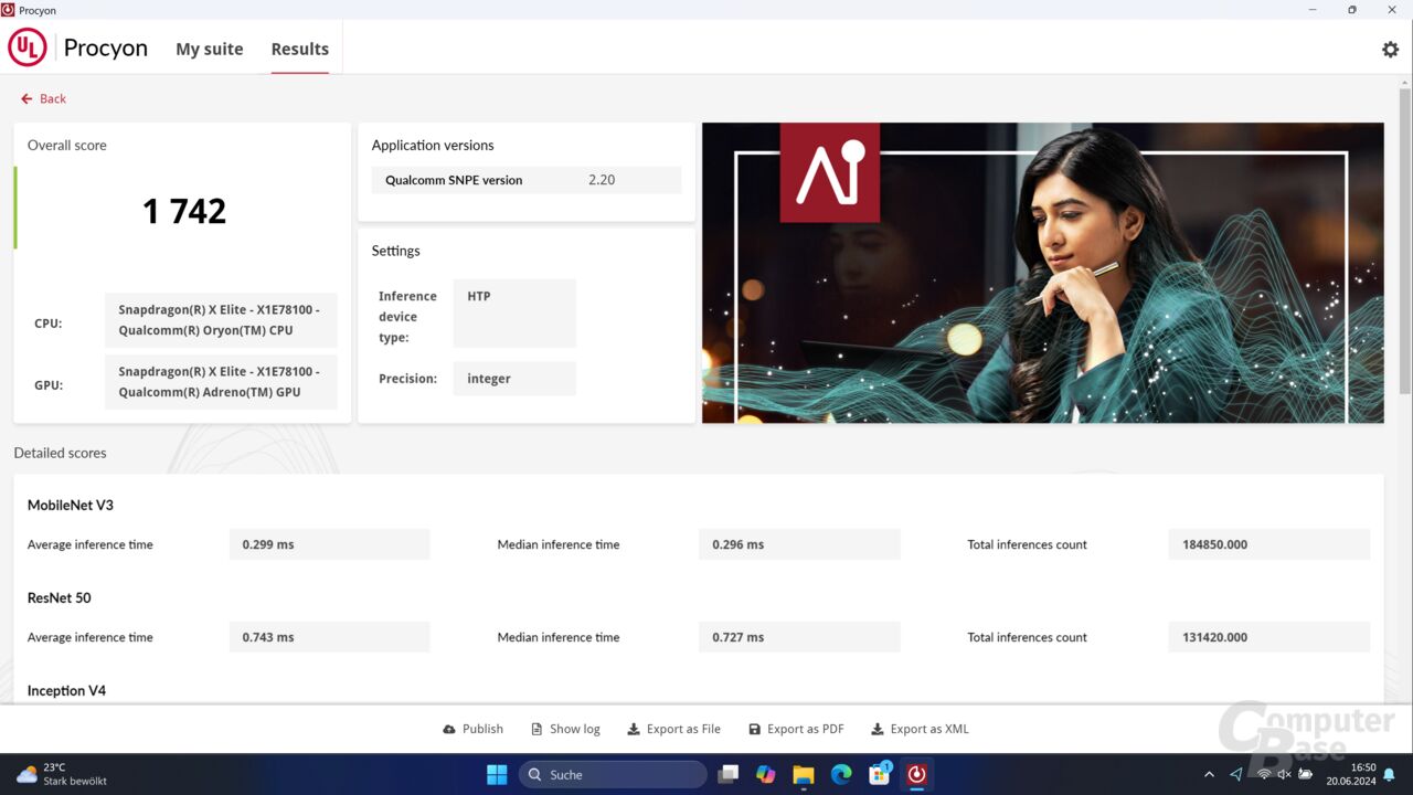 AI-Benchmarks: Snapdragon X vs. Ryzen 8000 vs. Core Ultra - ComputerBase