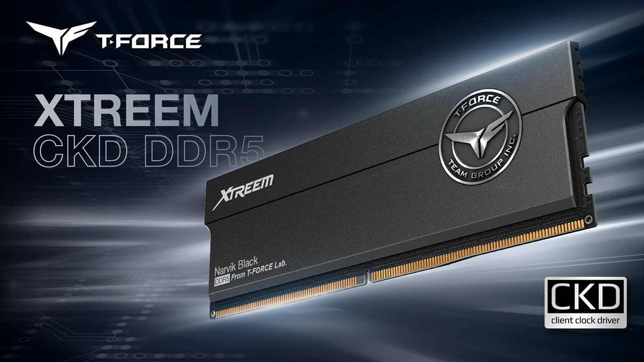 CUDIMM-DDR5: Team Group wirbt mit 9.600 MT/s auf 2-DIMM-Slot-Boards ...
