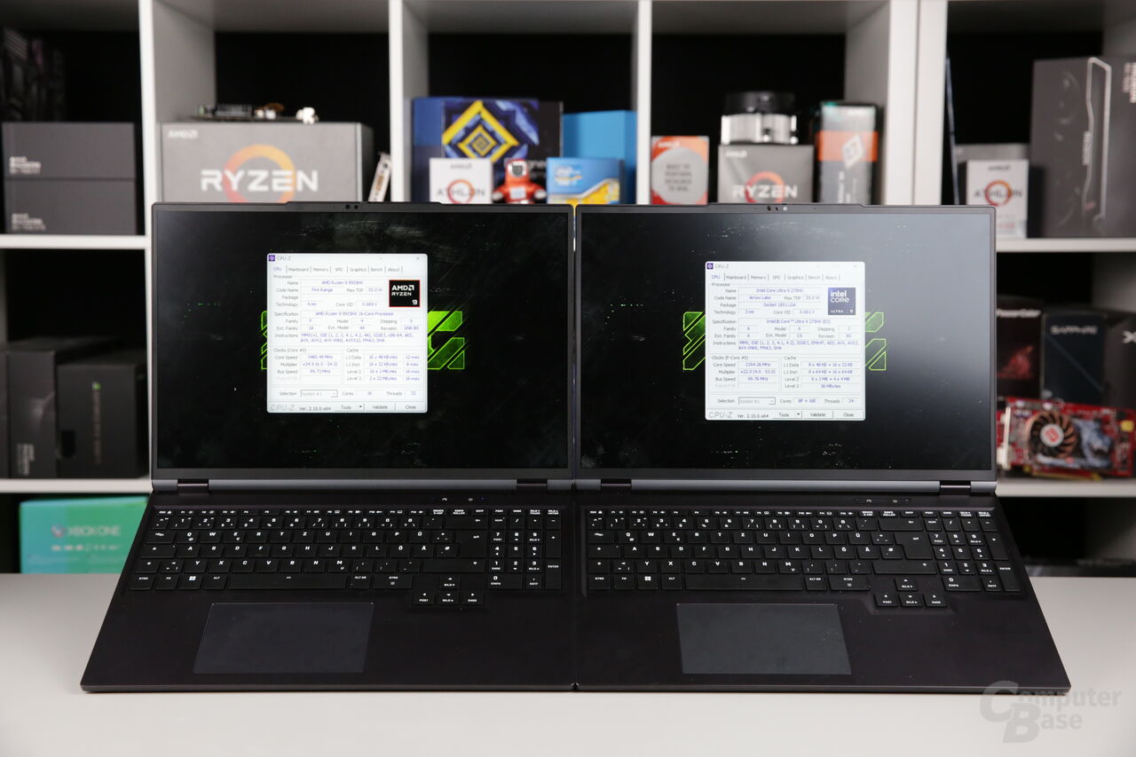 AMD Ryzen 9 9955HX und Intel Core Ultra 9 275HX im Test: Benchmarks und ...