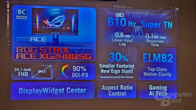 Asus ROG Strix Ace XG248QSG: Gaming-Monitor mit 610 Hz will der ...