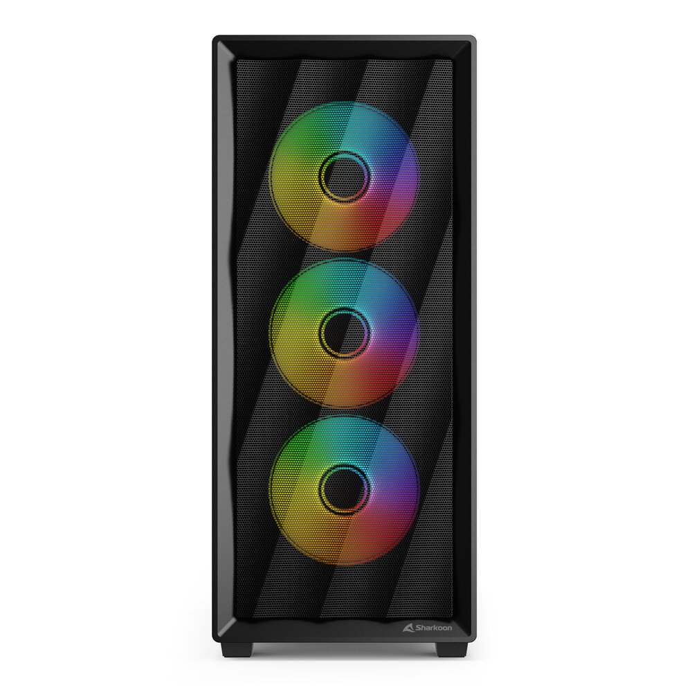 Sharkoon VK4: Budgetgehäuse mit vier Lüftern und Hub für 50 und 60 Euro ...