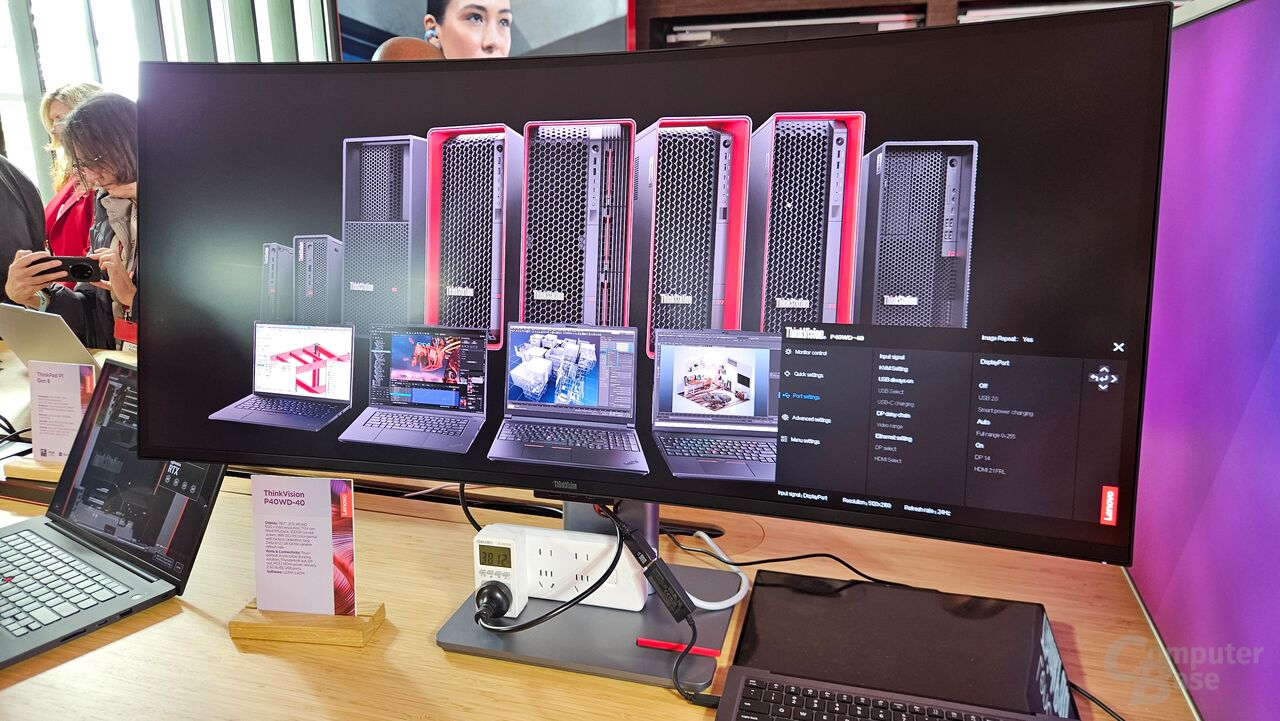 ThinkVision P40WD-40: Lenovos effizienter 5K-Monitor mit IPS Black und ...
