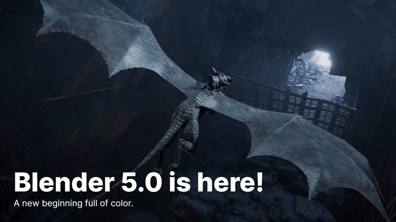 Freies Render-Tool: Blender 5.0.0 steht ab sofort zum Download bereit ...
