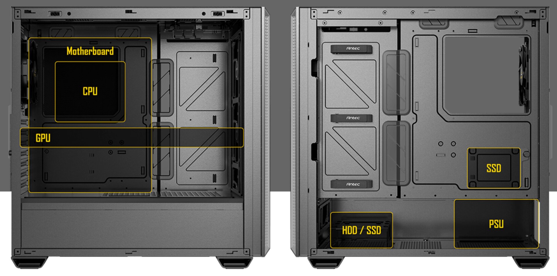 Antec P7S: Neuauflage des Silent-Gehäuses bleibt fensterlos - ComputerBase