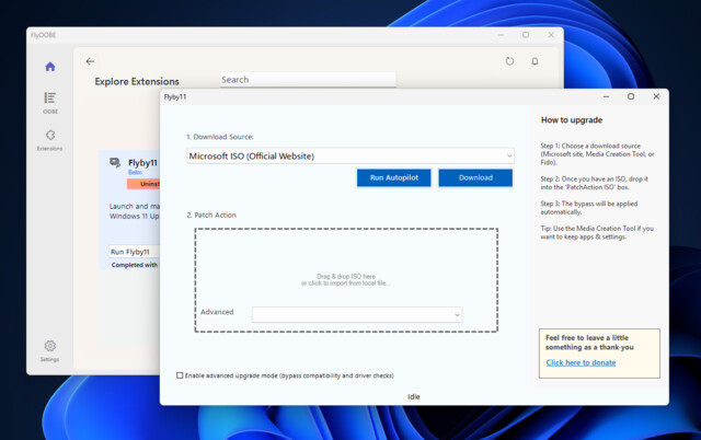 Windows-11-Installationsassistent: FlyOOBE 2.2 erhält moder­neren ...