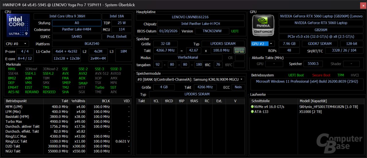 Intel Arc B390 vs. Nvidia GeForce RTX 5060 Laptop GPU im Test ...