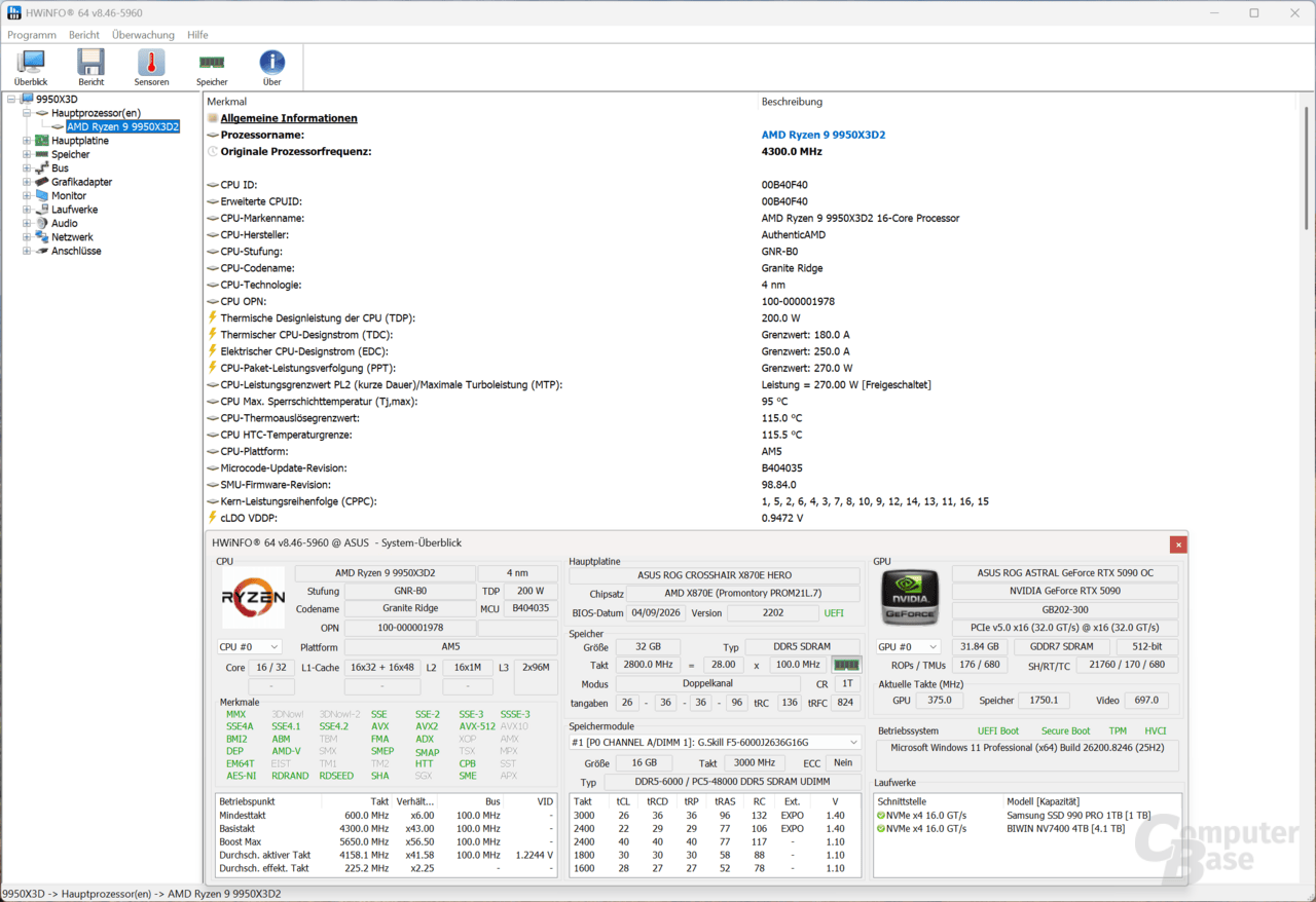 AMD Ryzen 9 9950X3D2 Dual Edition im Test: Leistung in normalen ...