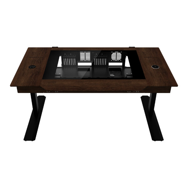 Lian Li DK-07 Wood: Auch das Schreibtisch-Gehäuse gibt es in ...