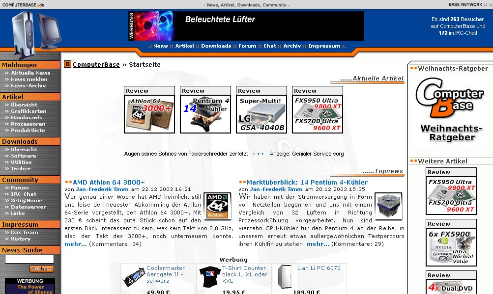 Die ComputerBase-Chronik: Wie alles begann und was dann folgte ...