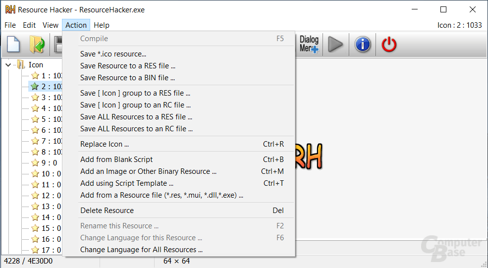 Resource Hacker Download - ComputerBase