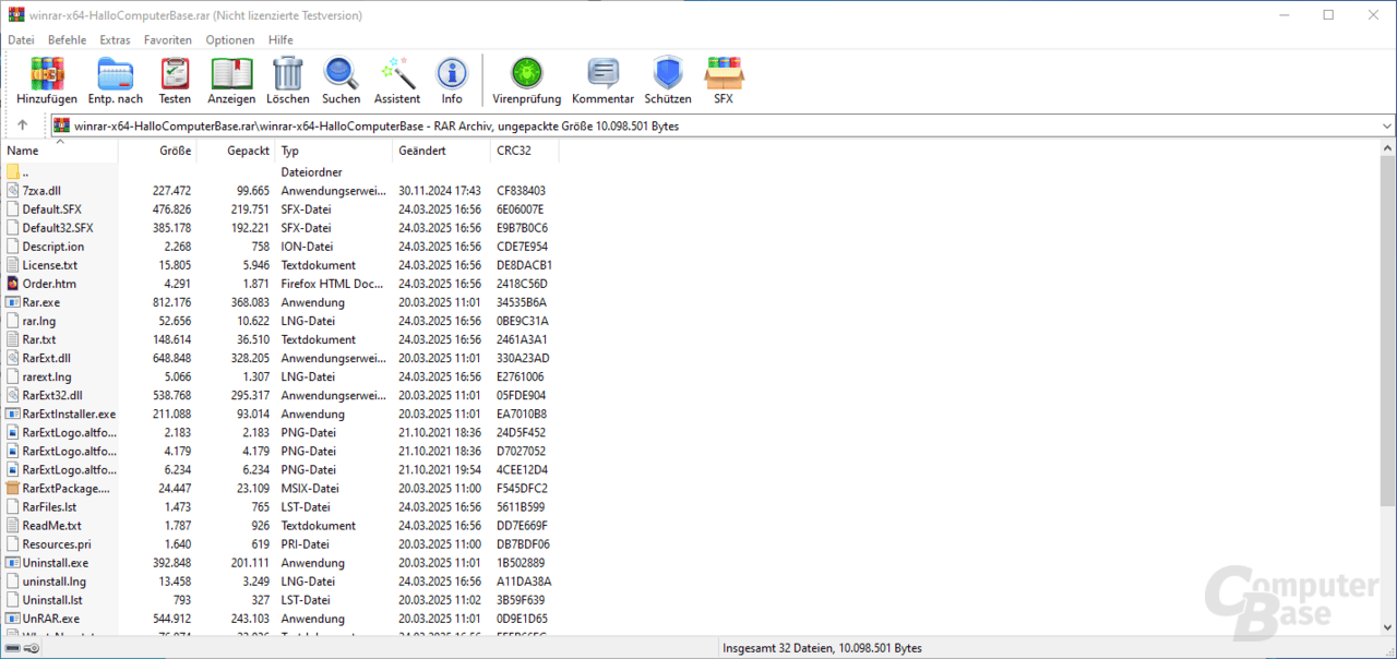 WinRAR Download - ComputerBase