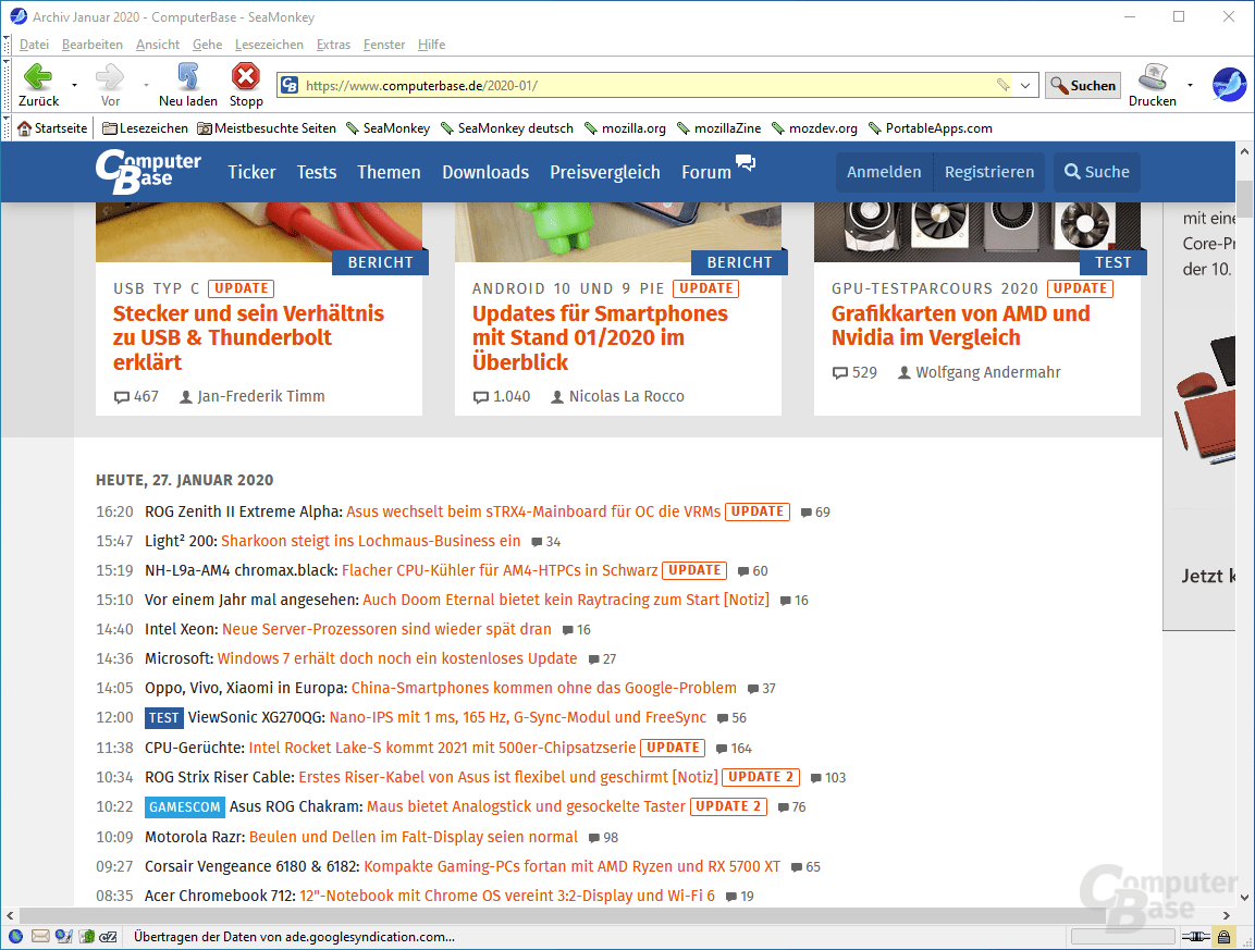 SeaMonkey Download - ComputerBase