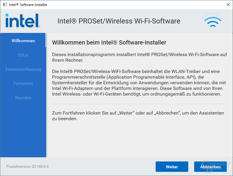 Intel PROSet/Wireless Download - ComputerBase