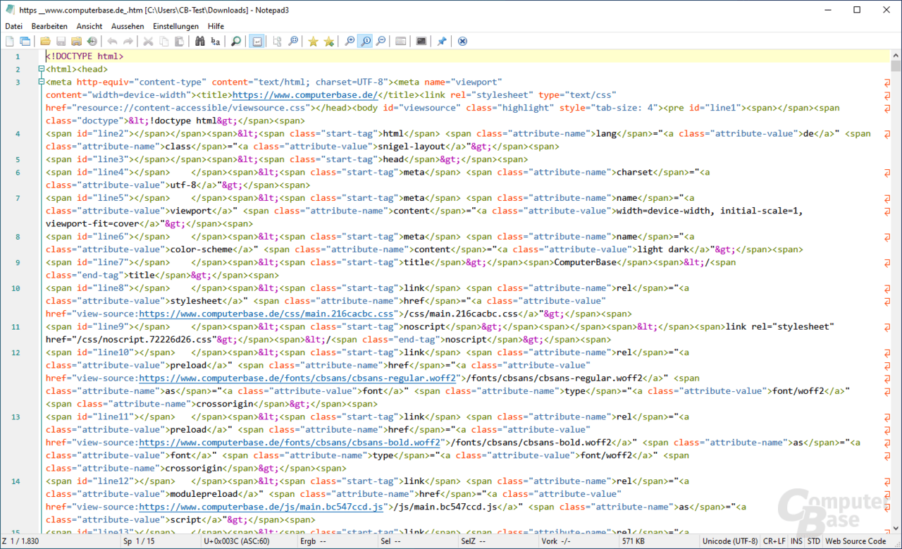Notepad3 Download - ComputerBase