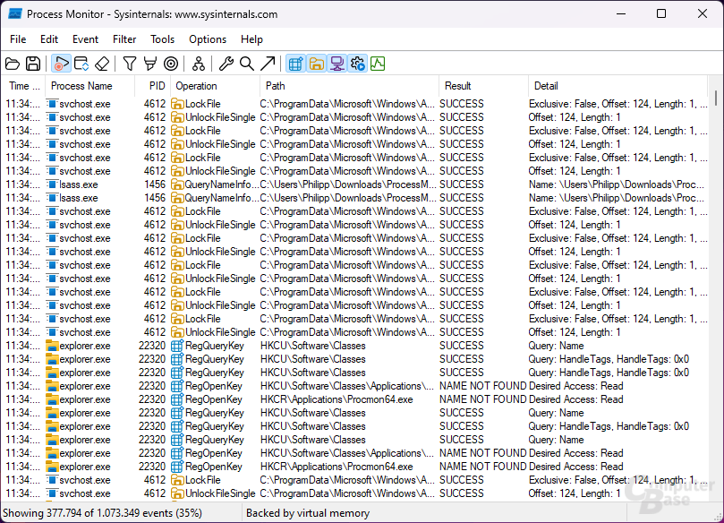 Process Monitor Download - ComputerBase