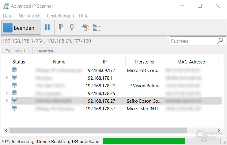 Advanced IP Scanner Download - ComputerBase