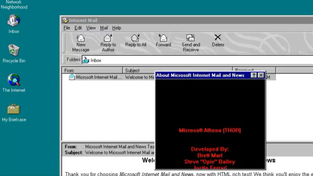 Windows 95: Nach 25 Jahren Easter Egg in Mail-Anwendung gefunden ...