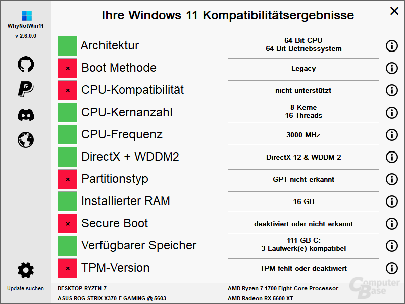 WhyNotWin11 Download - ComputerBase