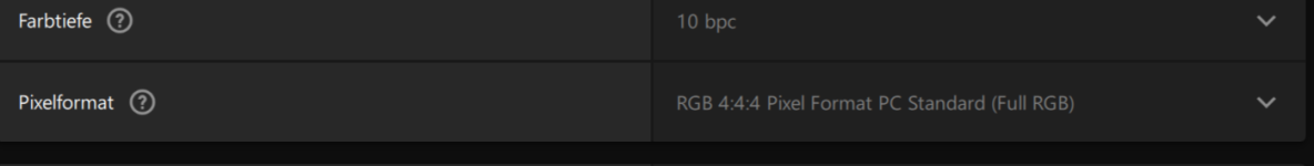 was ist die 10bit pixelformat Einstellung | ComputerBase Forum